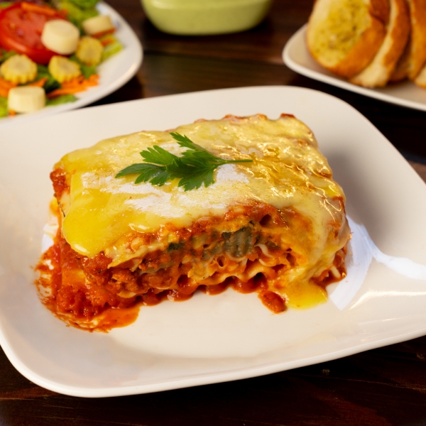 Lasagna de Berenjenas, Champiñones y Espinacas Vegano – El sabor de
